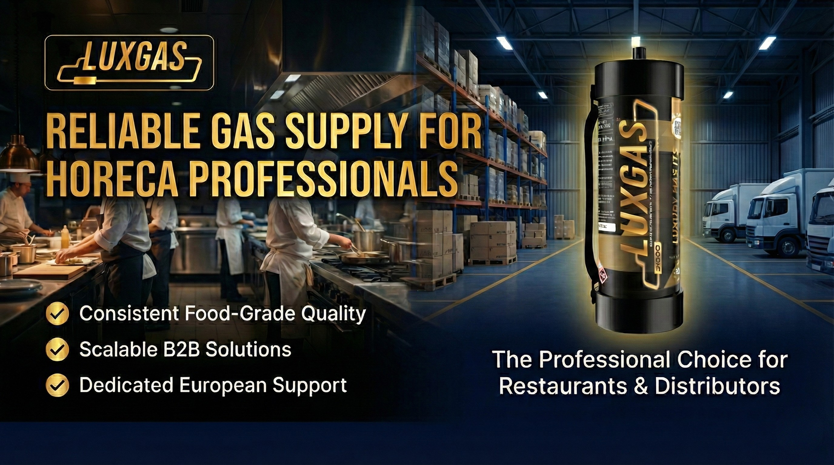 Reliable Food-Grade Gas Supply for Horeca Businesses | Luxgas– LUXGAS